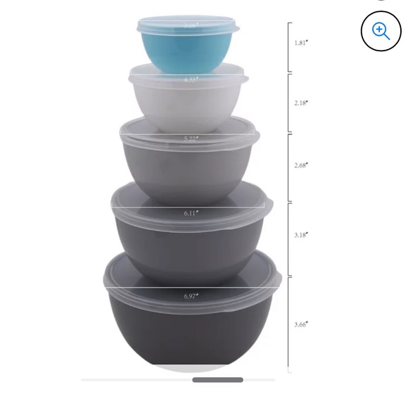 Prepara | Kitchen | New Prepara Mixing Bowl Set 23 Pieces With Lids ...